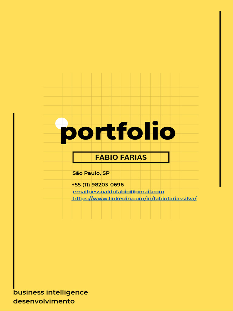 Portfolio Fabio Farias v1 | PDF | Inteligência empresarial | Informática