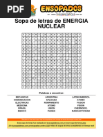 Sopas de Letras Energia | PDF