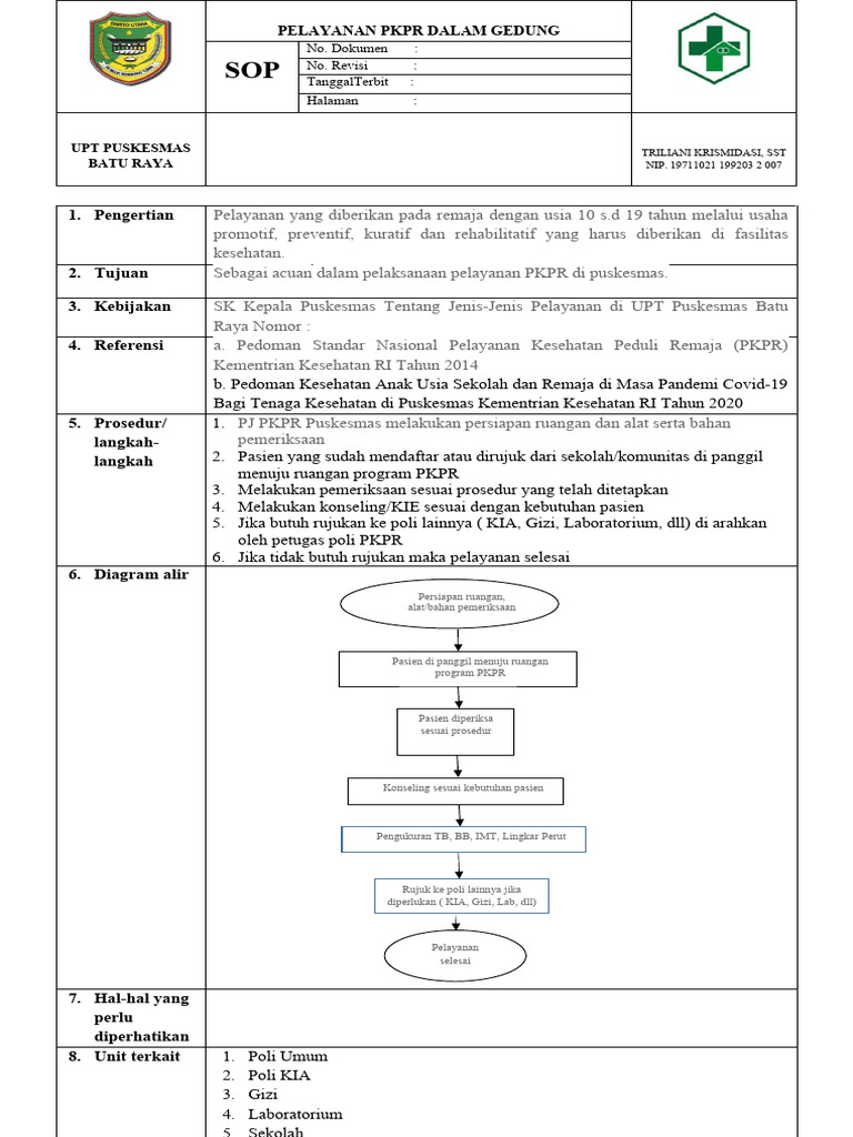 Sop PKPR Dalam Gedung | PDF