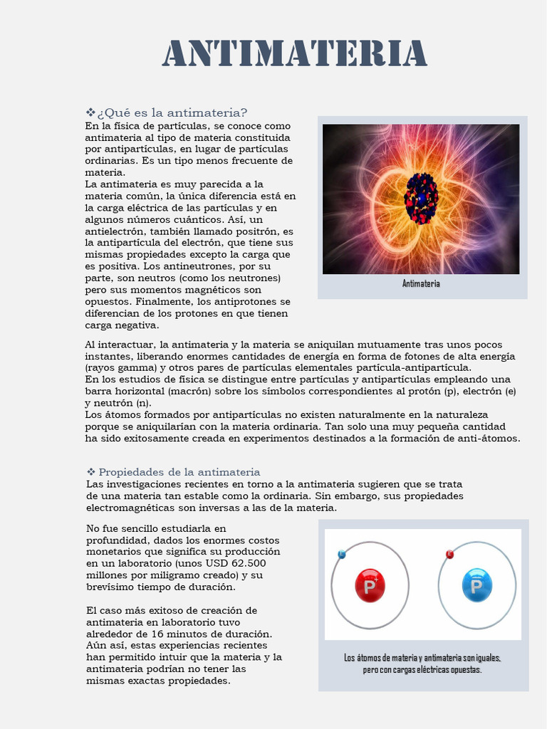 Antimateria | PDF