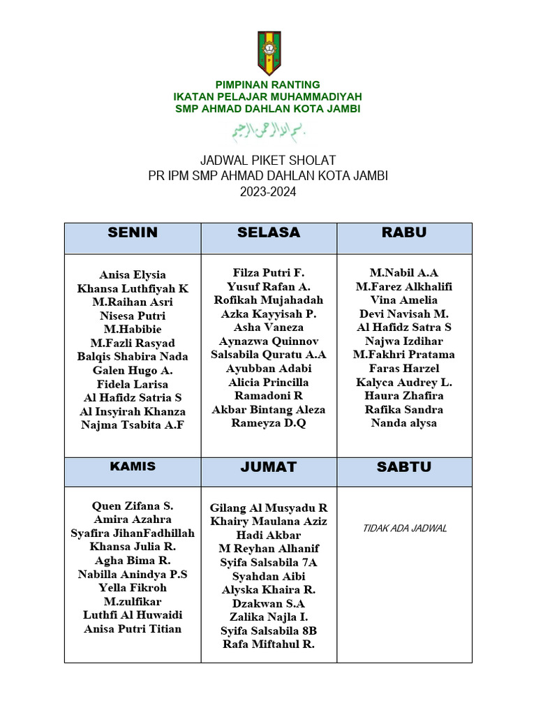 Undangan Pelantikan IPM | PDF