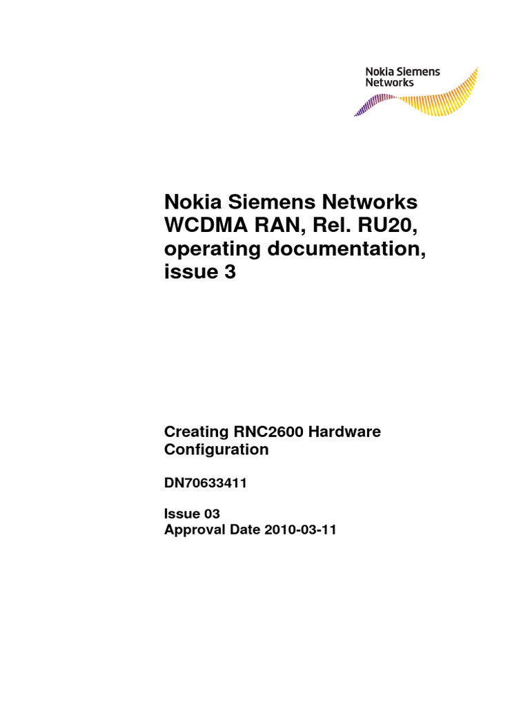 rnc2600 Creating HW Config | PDF | Computing rnc2600 Creating HW Config | PDF | Computing