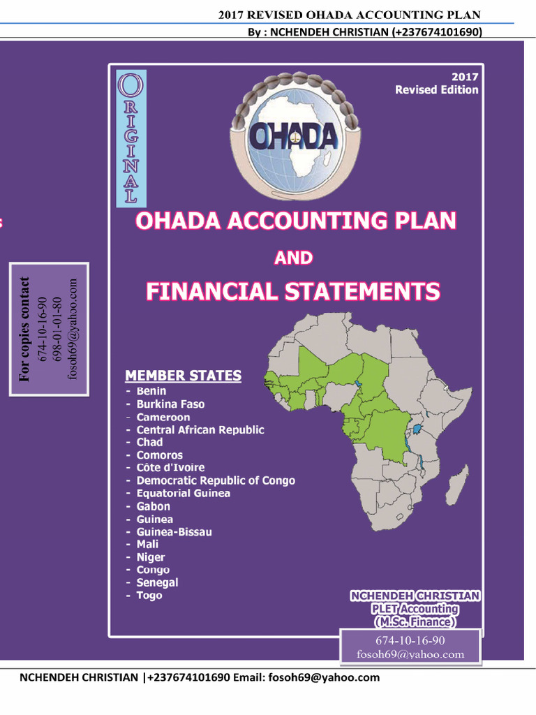 Ohada Chart of Accounts in English | PDF