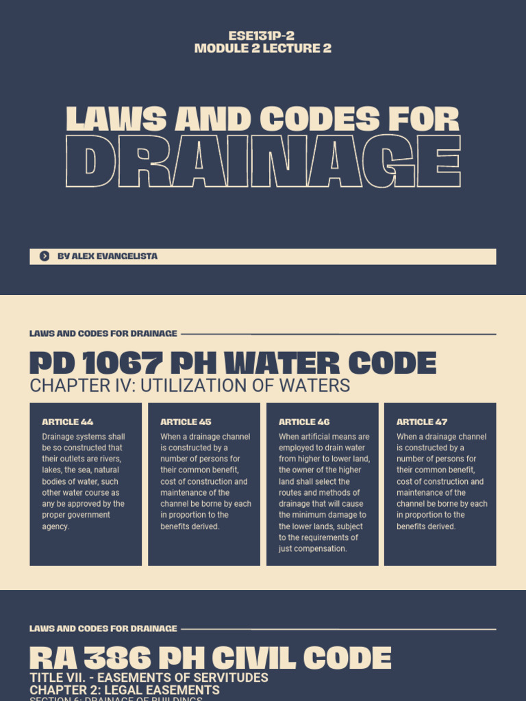 Laws and Codes For Drainage Ch712 | Download Free PDF | Plumbing ...