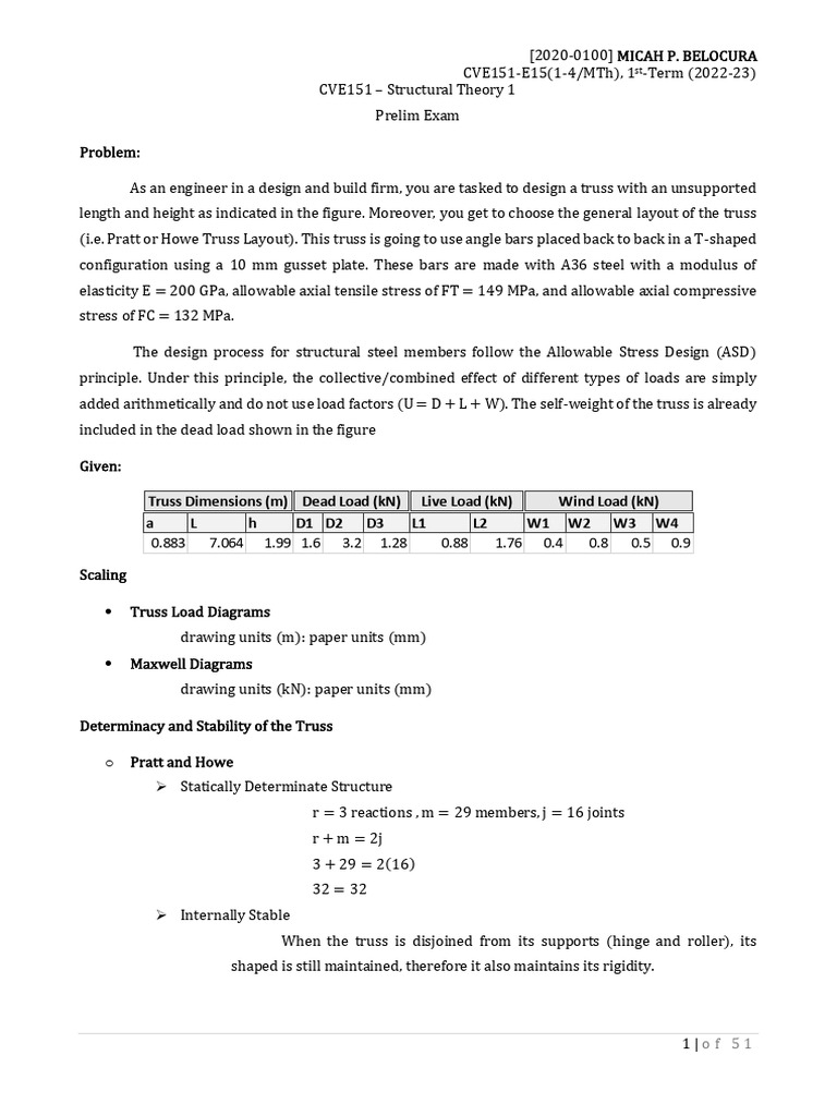 Howe or Pratt Truss? | PDF | Truss | Stress (Mechanics)