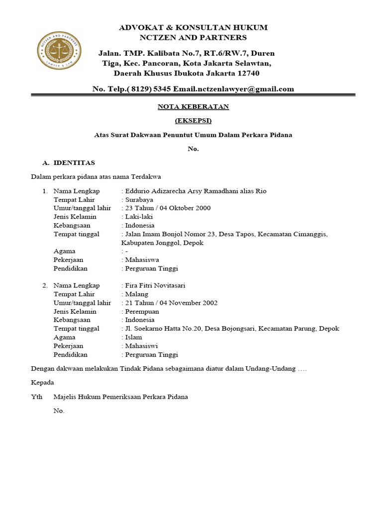 Nota Keberatan | PDF