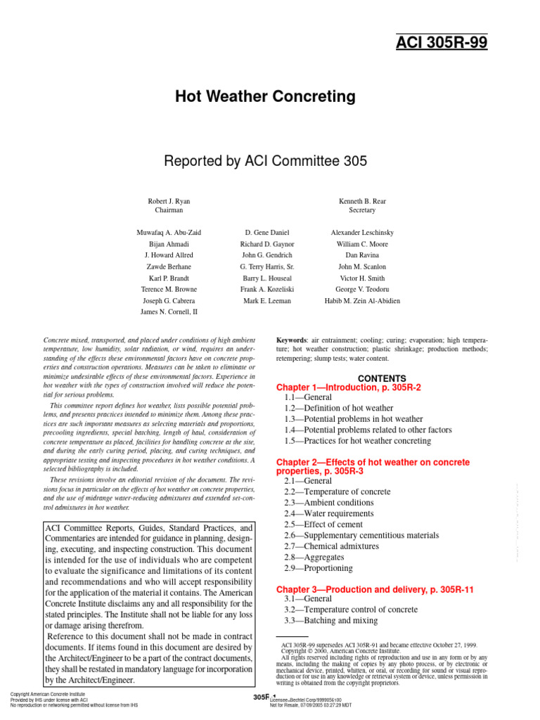 Aci 305R | PDF