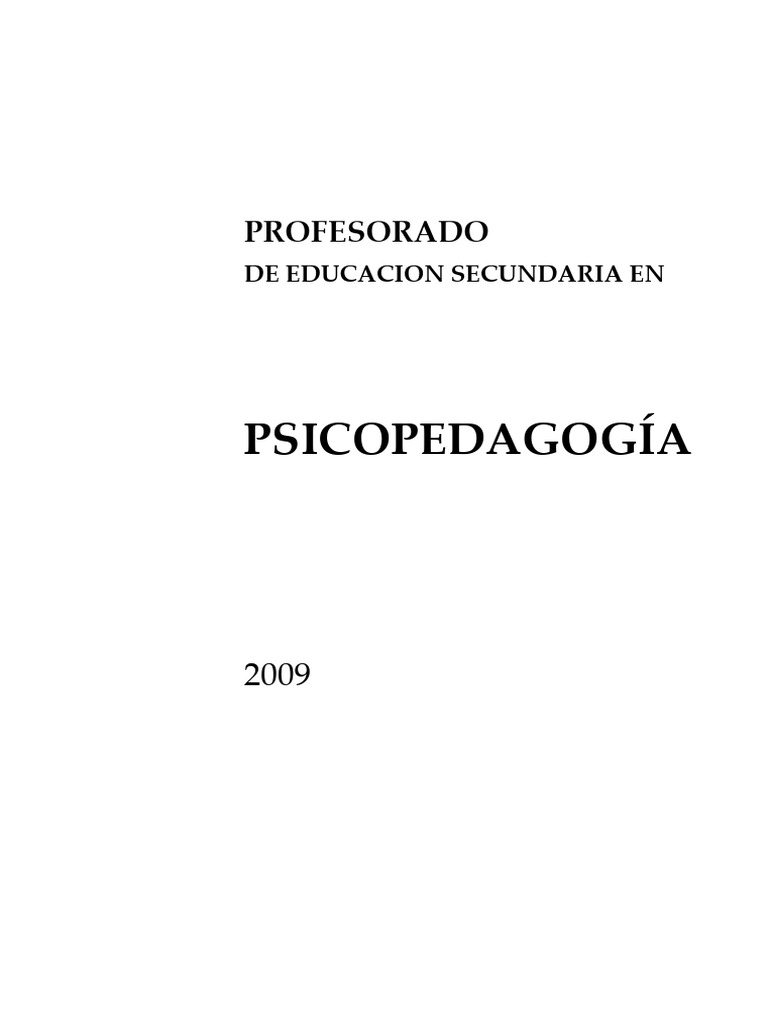 Psicopedagogia | PDF | Crecimiento personal y profesional