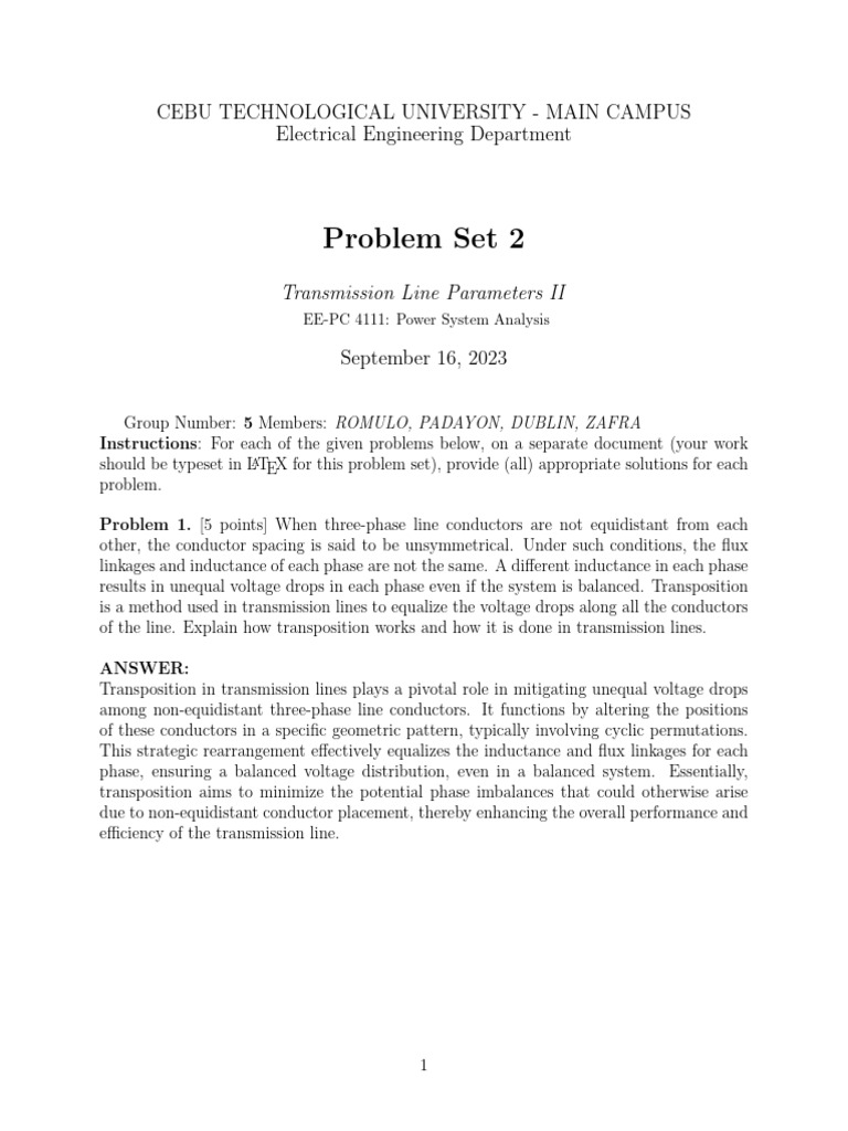 GROUP 5 PSet 2 | PDF