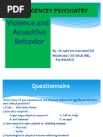 Violence Aggression Assessment Checklist | PDF | Aggression | Violence