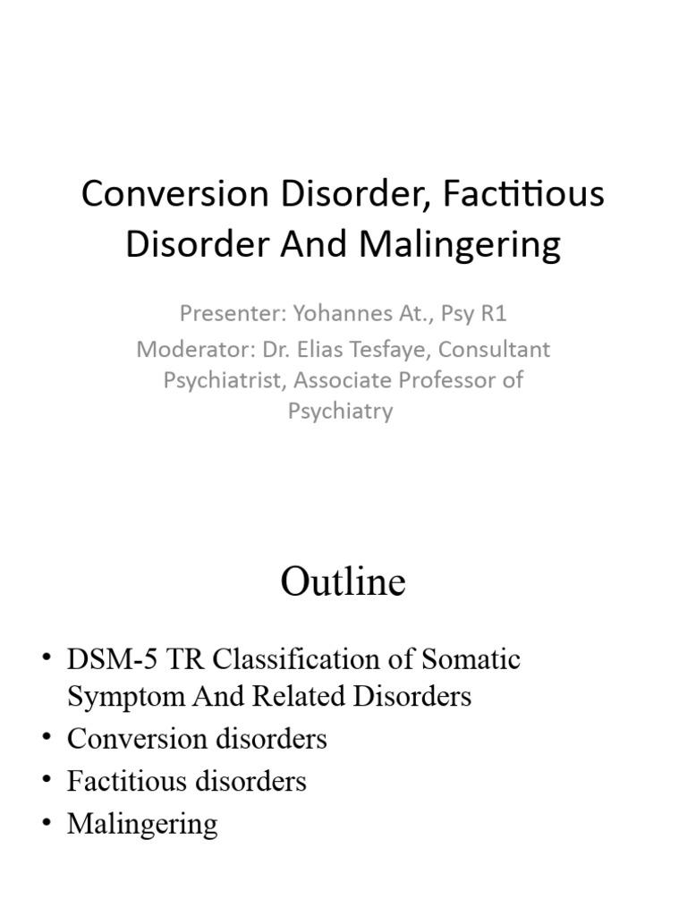 Understanding Conversion and Factitious Disorders | PDF