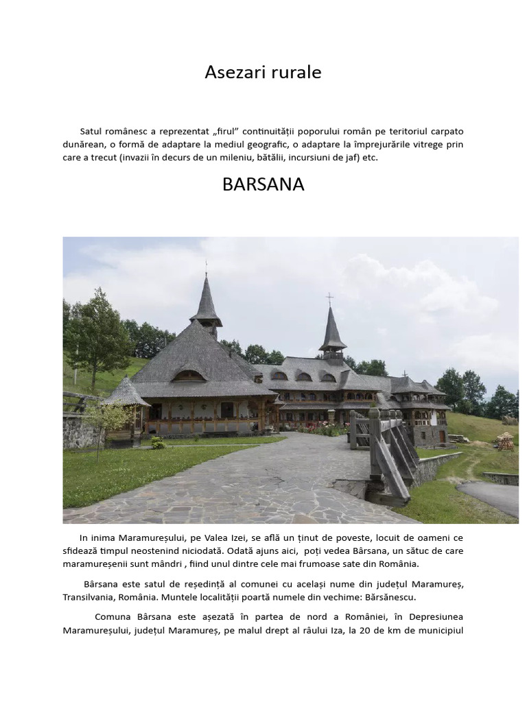 Asezari Rurale | PDF