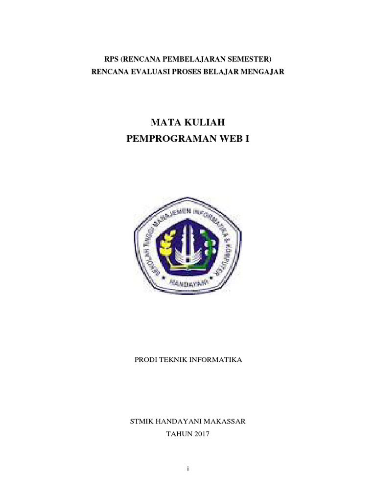 RPS Pemprograman Web | PDF