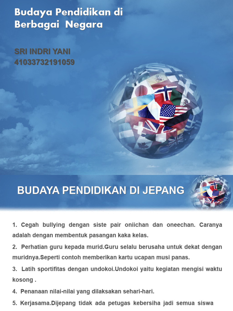 Budaya Pendidikan Di Berbagai Negara - Tugas - Sri - Indriyani | PDF