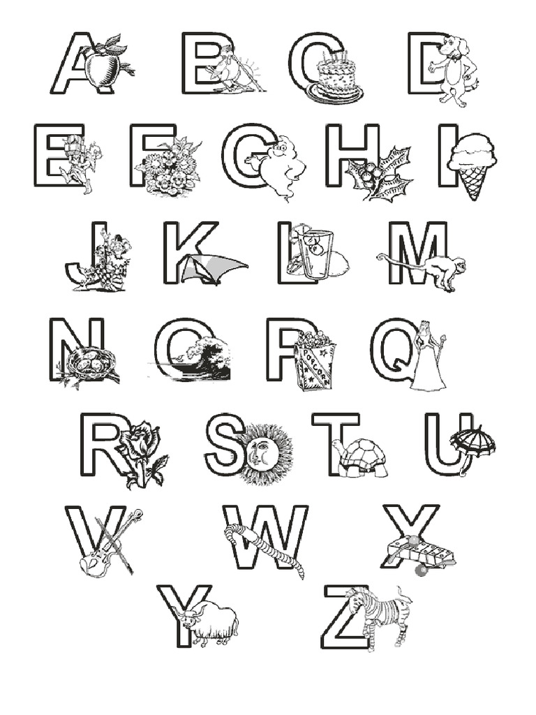 Latihan Mewarna ABC | PDF