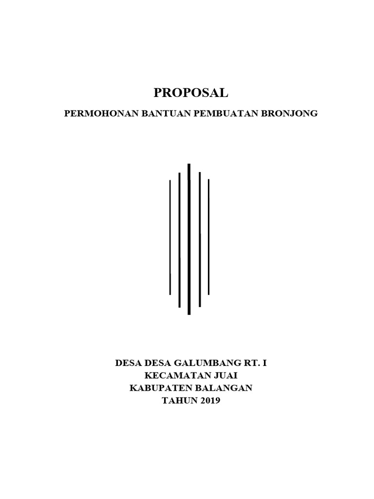 PROPOSAL Bronjong RT.01 | PDF