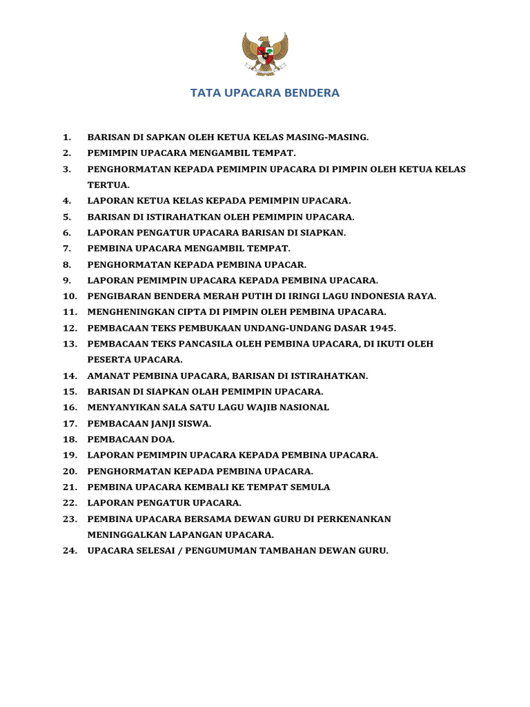 TEKS_UPACARA_UUD_45_PANCASILA_DOA_DAN_AC | PDF