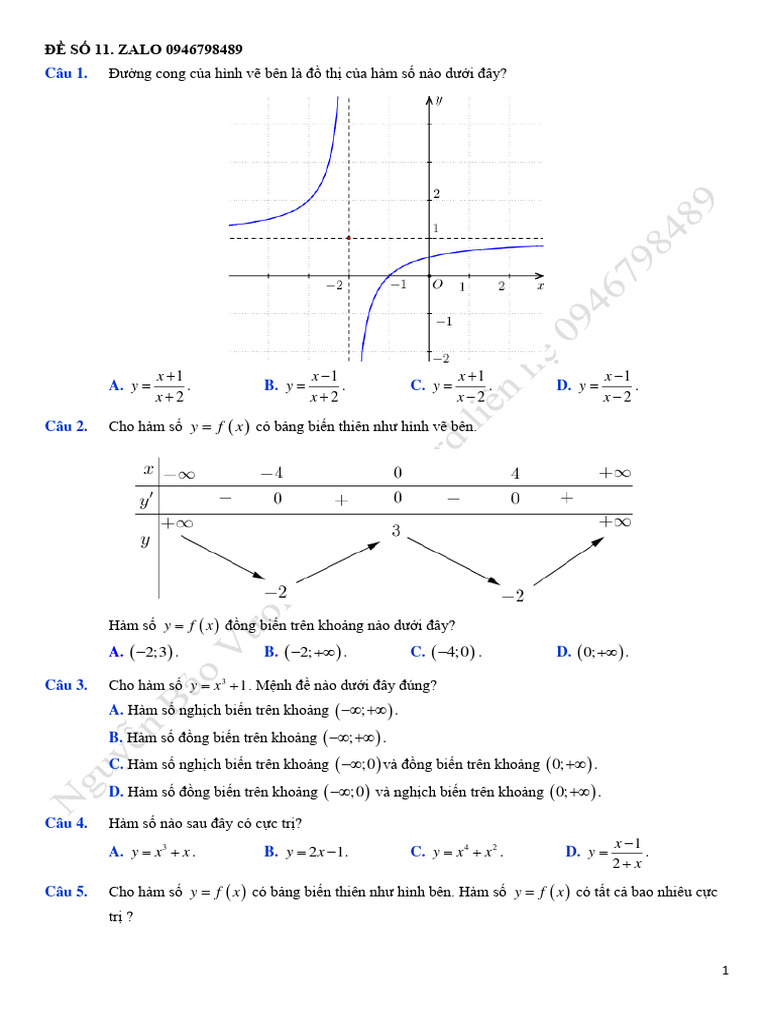 12 KSHS ĐỀ SỐ 11 | PDF