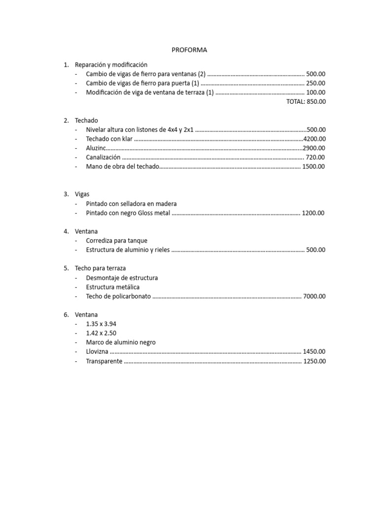 Reparación y Techado de Estructuras | PDF