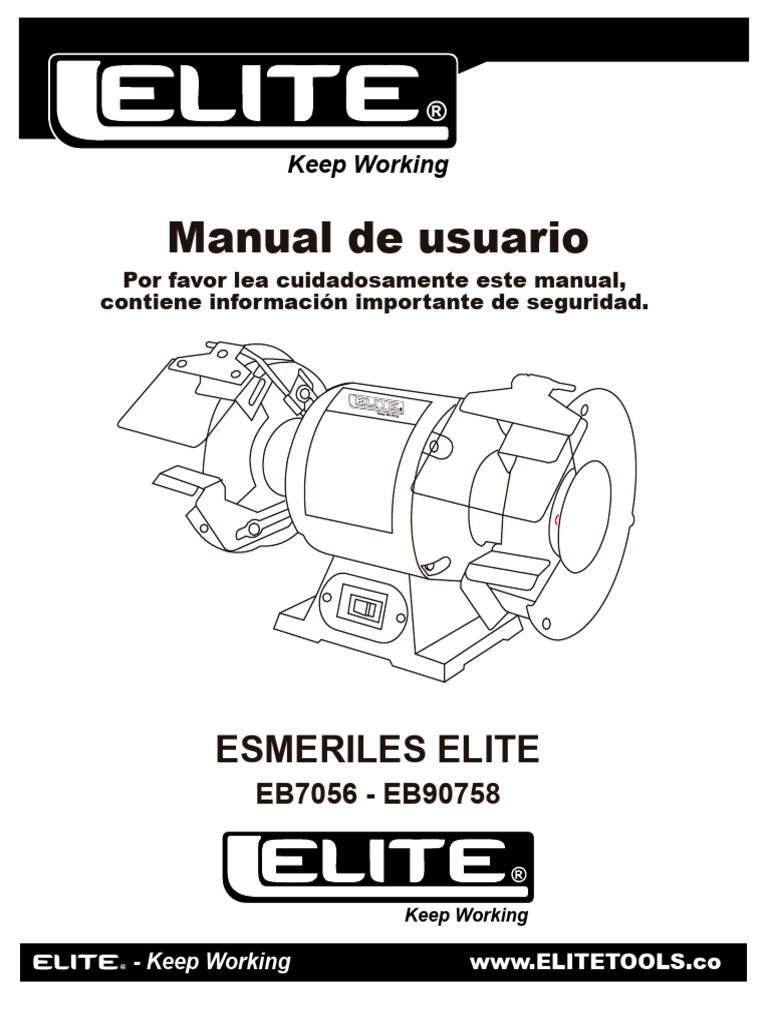 Manual Esmeril | PDF | Conector eléctrico | Enchufes y tomas de corriente alterna