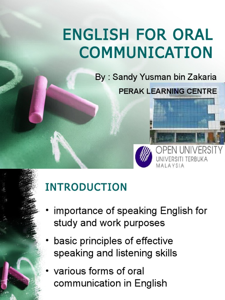 English For Oral Communication | PDF