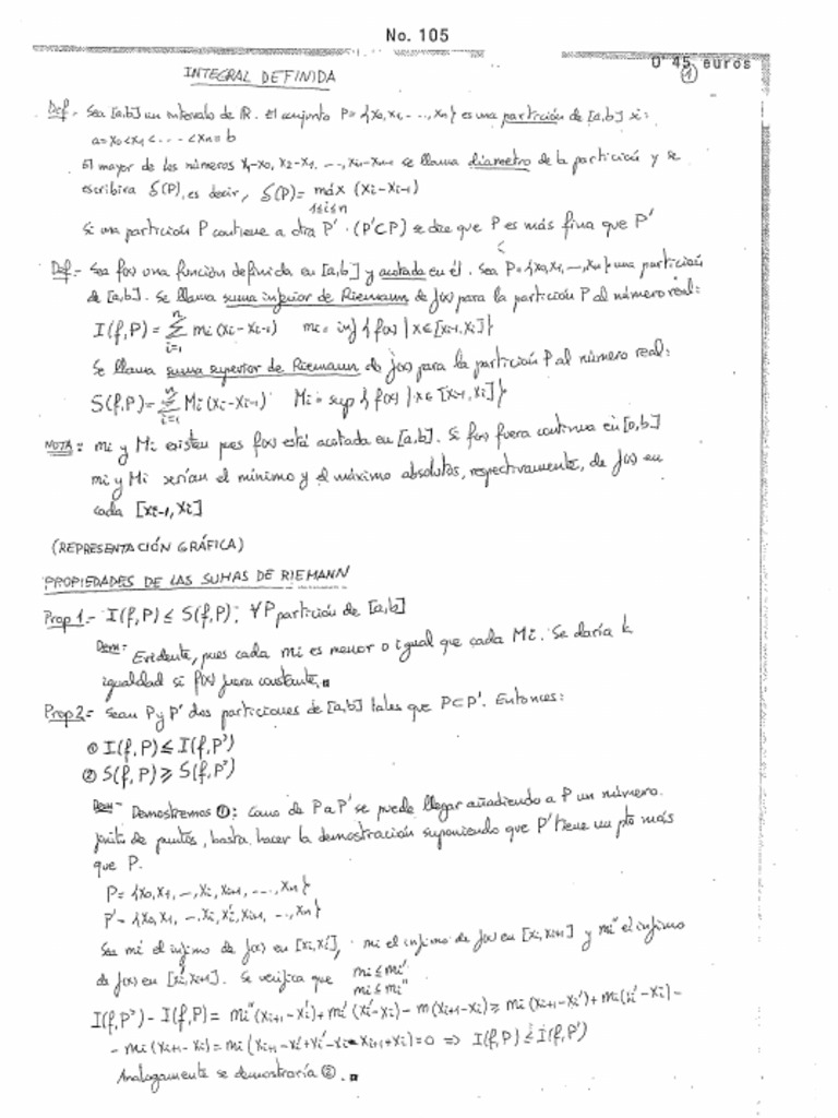 (Mat) Integral Definida y Ejercicios | PDF