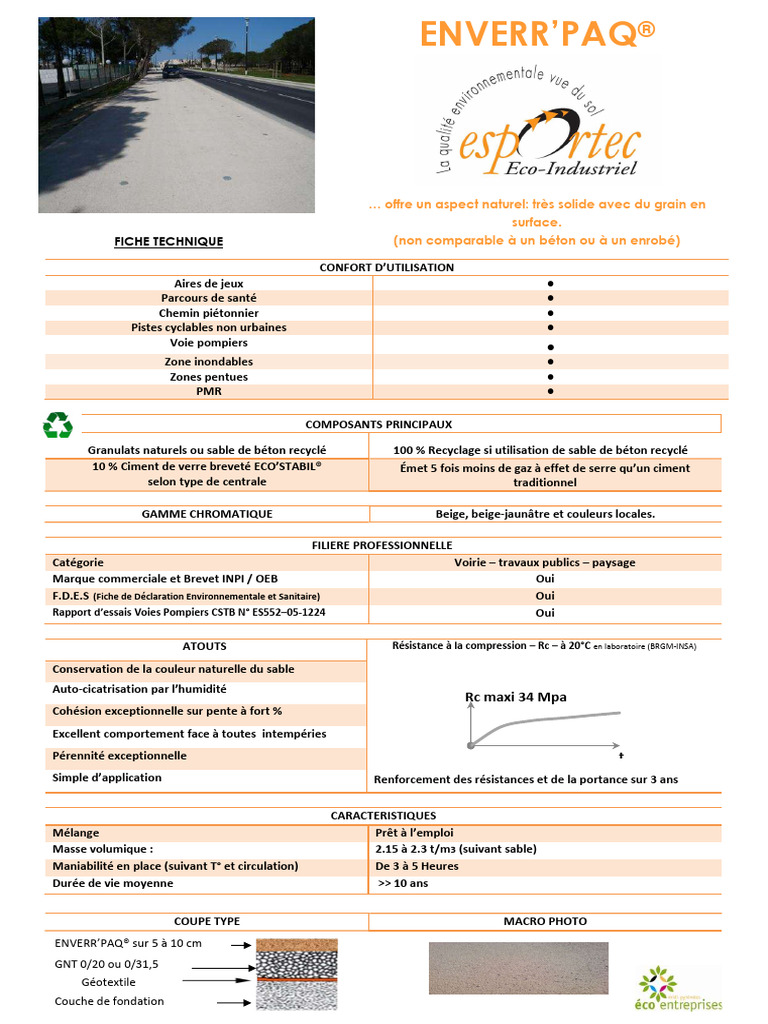 Fiche Technique Produit ENVERR PAQ 2021 | PDF