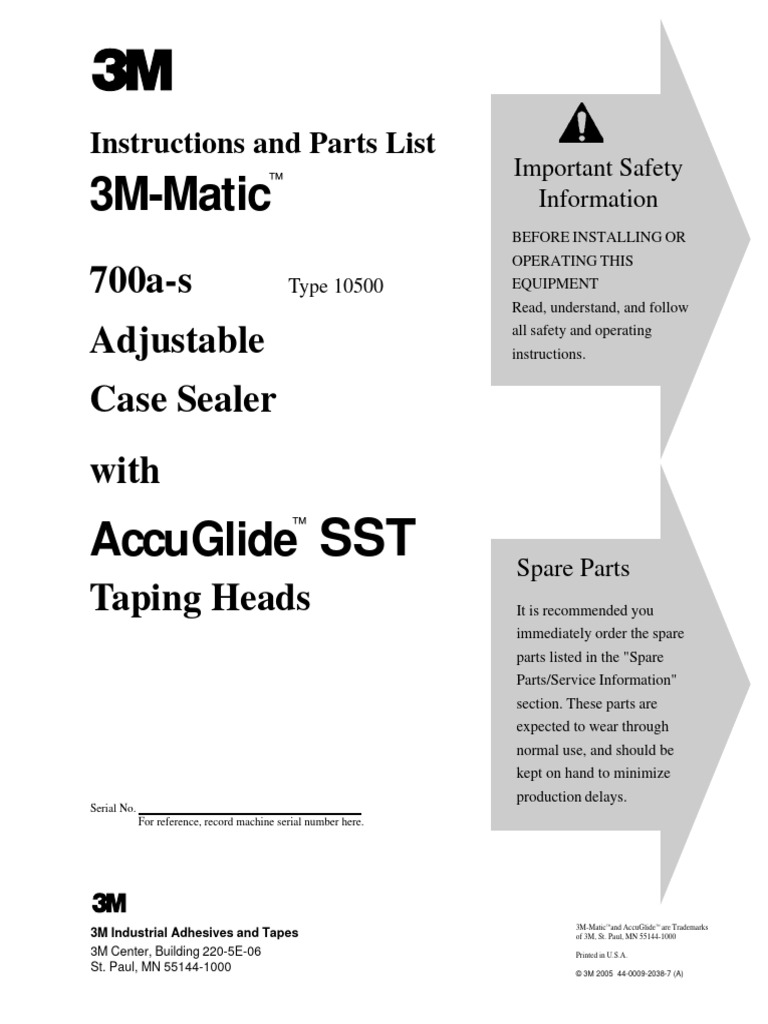 3m 700a S Manual Do Utilizador | PDF | Ac Power Plugs And Sockets | Screw