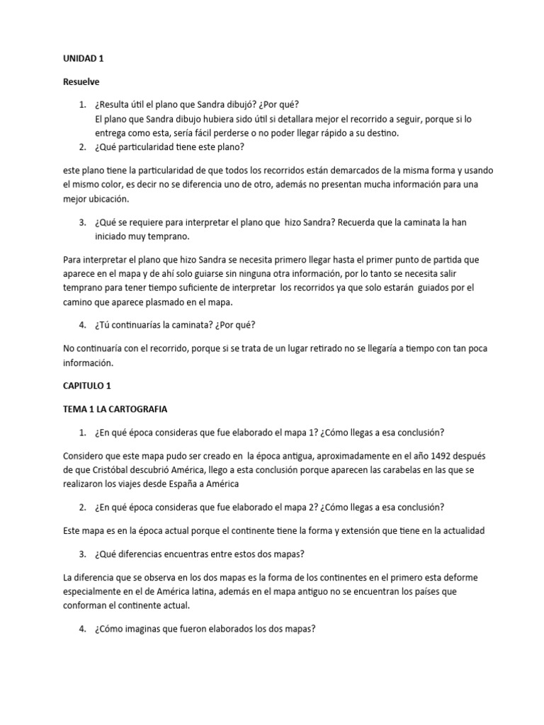 UNIDAD 1 Español | PDF | Ciencias sociales