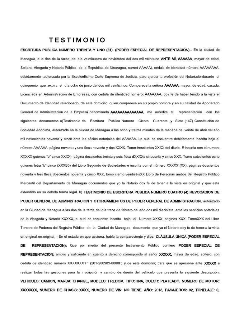 Poder Especial de Representacion 4 | PDF