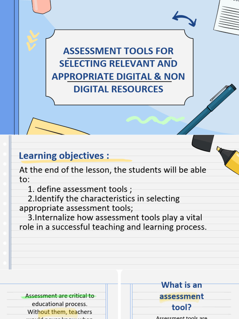 Assessment Tools | PDF