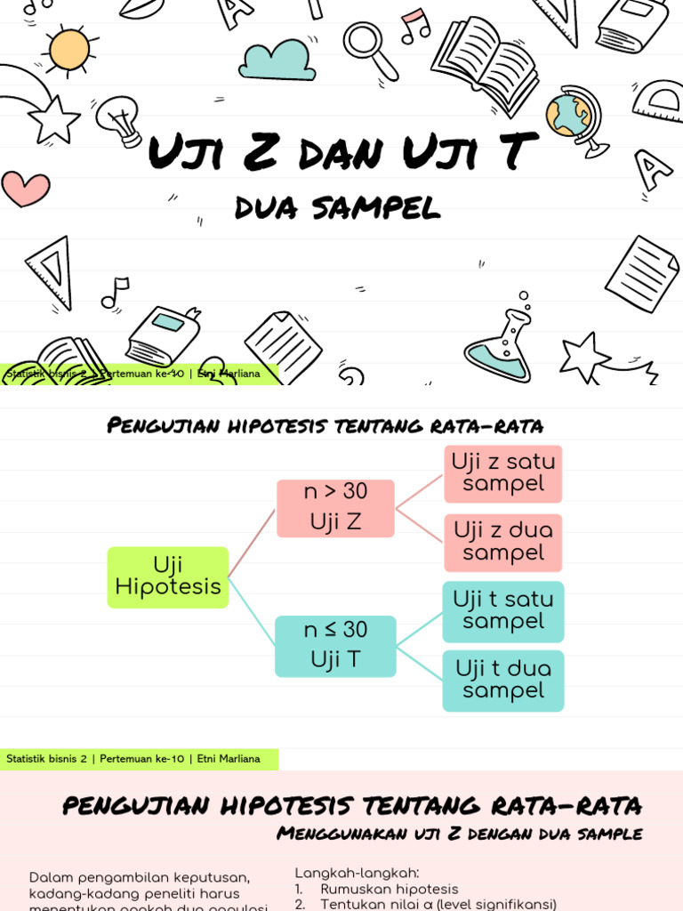 Uji Z dan Uji T pada Dua Sampel | PDF