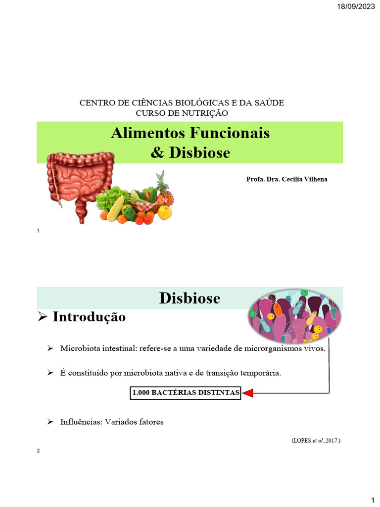 Aula 5 - Disbiose | PDF