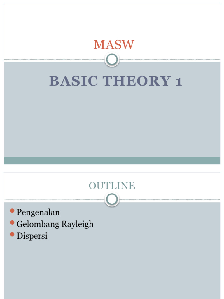 MASW | PDF | Metode & Bahan Ajar | Teknologi & Rekayasa