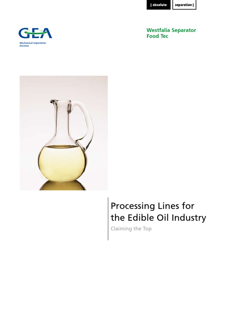 Edible Oil Processing Lines | PDF | Filtration | Soap