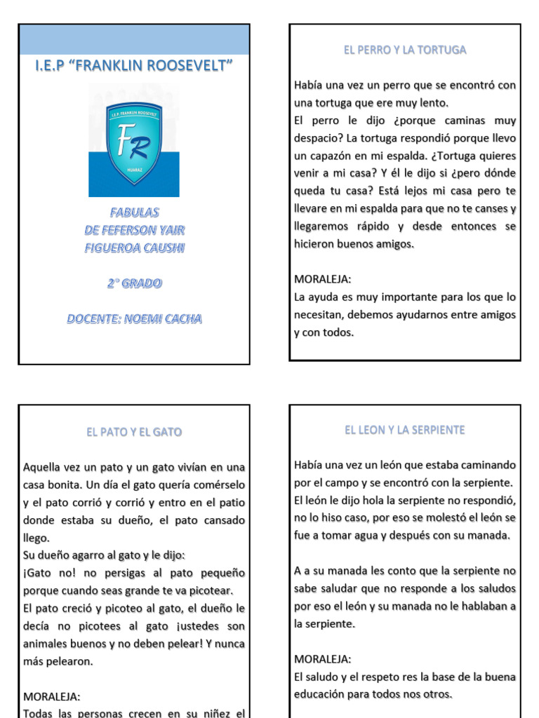 Fabulas de Jeffer en PDF | PDF