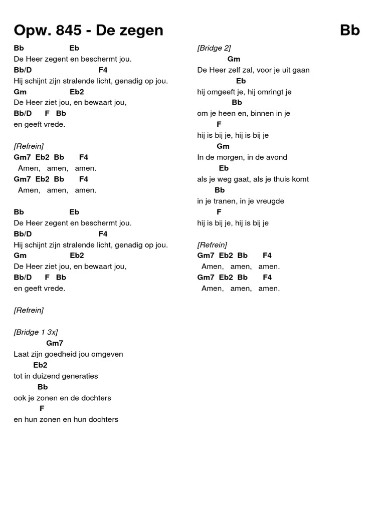 Opw. 845 - de Zegen | PDF