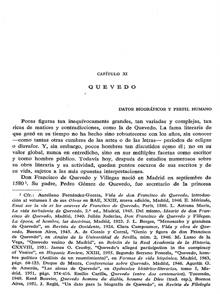 Quevedo | PDF | Historia | Clásicos