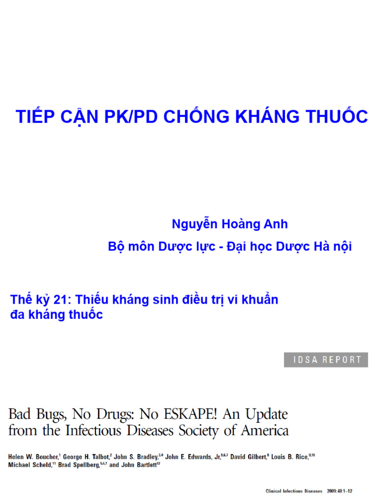 4-Khang Khang Sinh Va Giai Phap PKPD | PDF