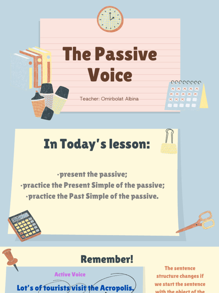 7A. The Passive Voice. 15.02 | PDF