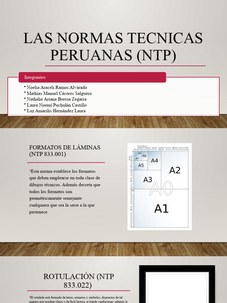 Normas Tecnicas Peruanas (NTP) | PDF | Dibujo | Dibujo técnico