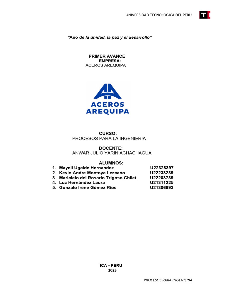 Avance 1 - Ppi | PDF