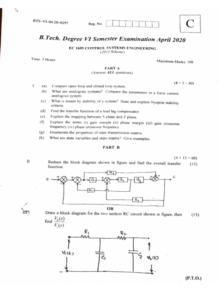 Ec Controlsystem Answerkey | PDF