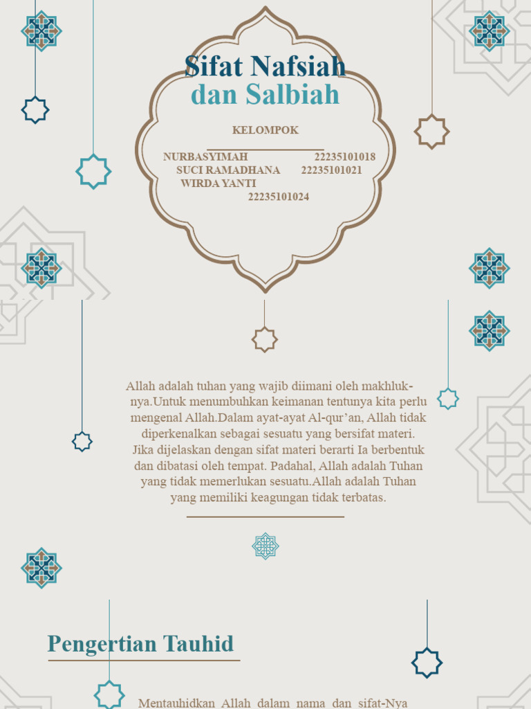 Sifat Nafsiah Dan Salbiah | PDF