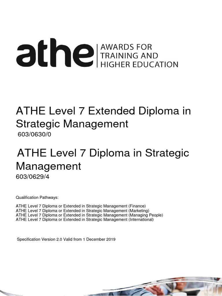 ATHE Level 7 Assignments | PDF