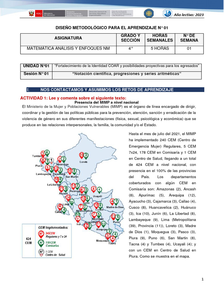 DMpA - I UNIDAD - 4TO - 2023 | PDF | Aprendizaje | Matemáticas