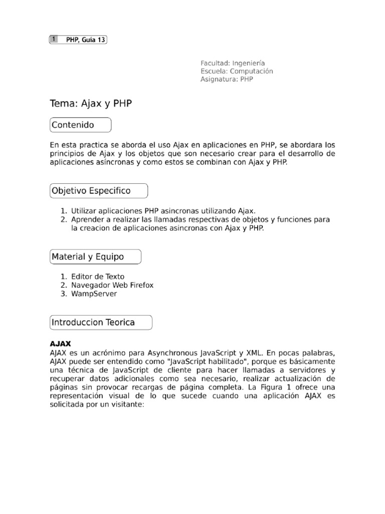 Guia-Ajax y PHP | PDF