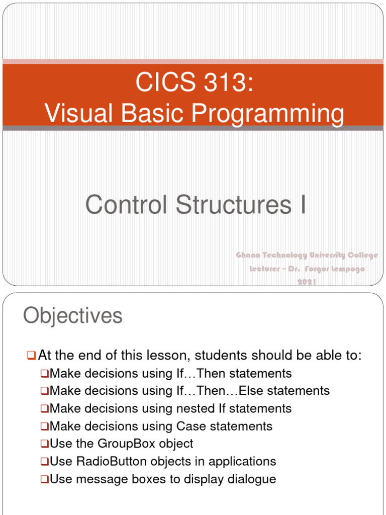 The Selection Control Structure | Download Free PDF | Computer ... The Selection Control Structure | Download Free PDF | Computer ...