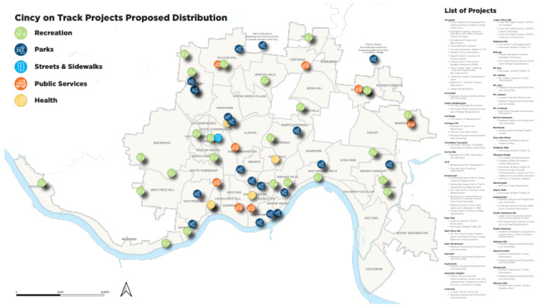 Map: Cincy Southern Railway Sale Spending Plan | PDF