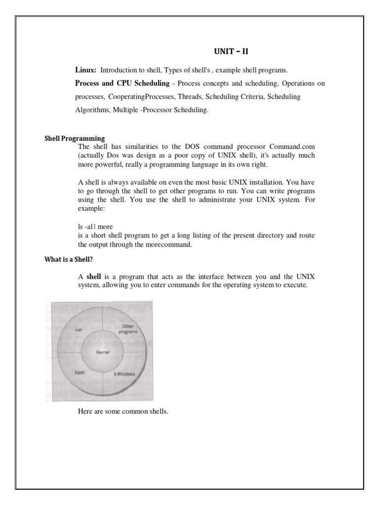 1.linux 2.process and CPU Scheduling | PDF 1.linux 2.process and CPU Scheduling | PDF